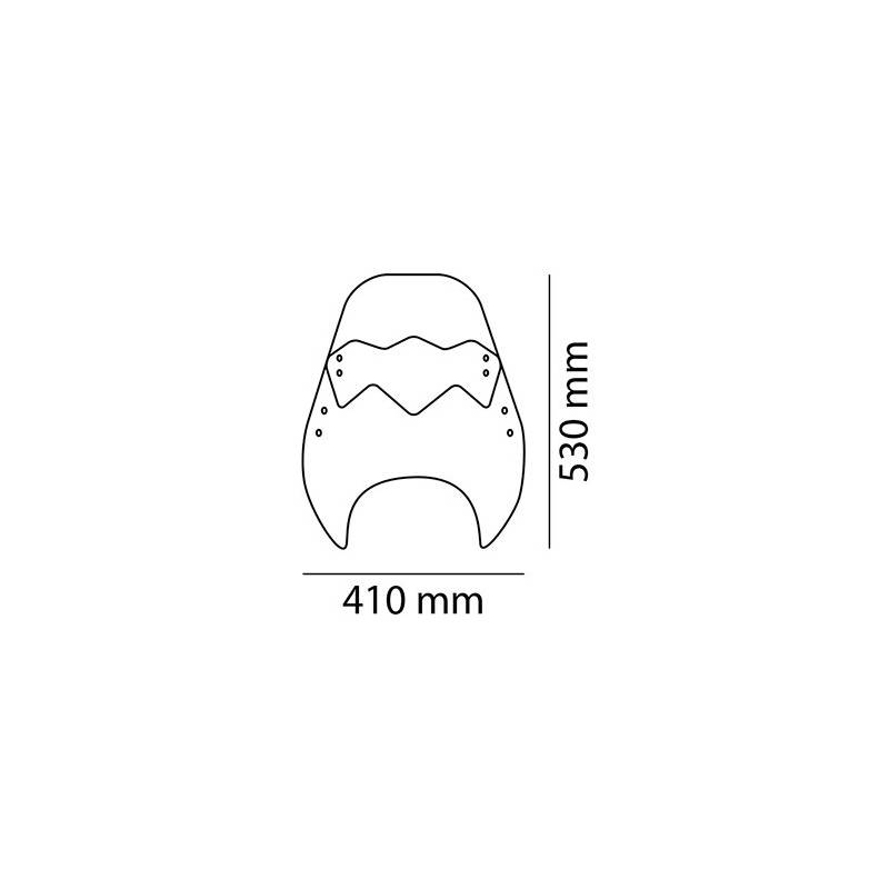 Bulle pour moto Honda CB1000R Neo Sport Cafe - Puig 2193 Coloris Transparent