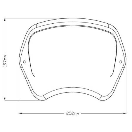 Plaque frontale Triumph Scrambler 1200XC - Puig 3590C