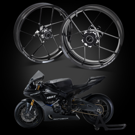 Jeu de jantes en carbone moto YZF-R1 2004 à 2014 - Rotobox Bullet ...