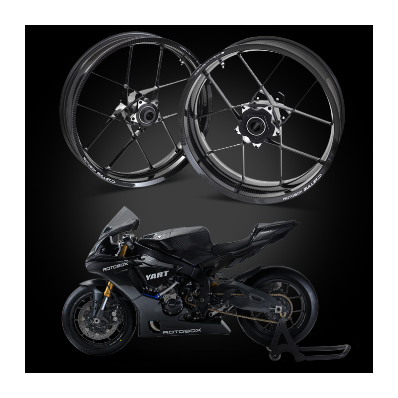 Jeu de jantes en carbone moto GSXR1300 HAYABUSA - Rotobox Bullet ...