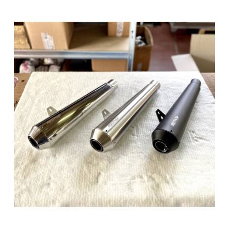 SILENCIEUX MISTRAL CONIQUES TRIUMPH THRUXTON 900 Finition Inox Coniques Polis