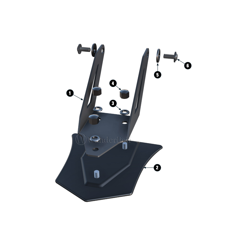 Support appareil BMW R1250RT - Wunderlich 21170-712