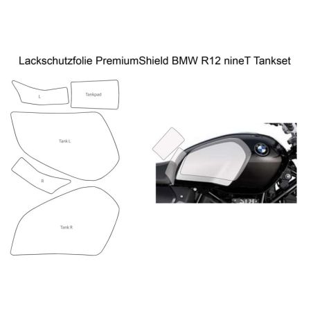 Kit protection réservoir BMW R12 Nine T - Wunderlich - 35970-810