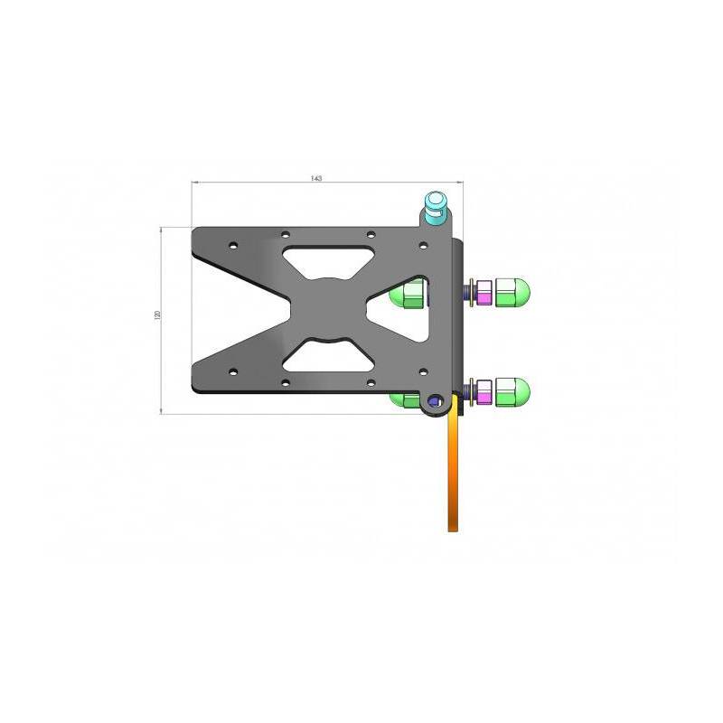 Support de plaque latéral Triumph Bonneville Bobber - Access Design
