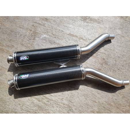 Silencieux Hauts Ducati 750 SS 91-97 - Silmotor Finition INOX