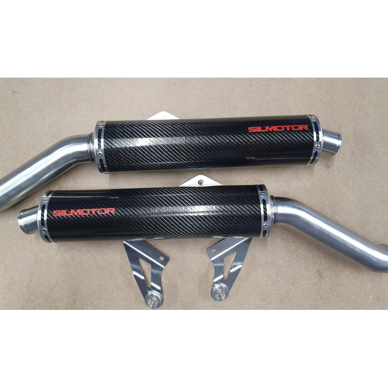 Silencieux Hauts Ducati 851 / 888 1989 à 1994 - Silmotor Finition INOX