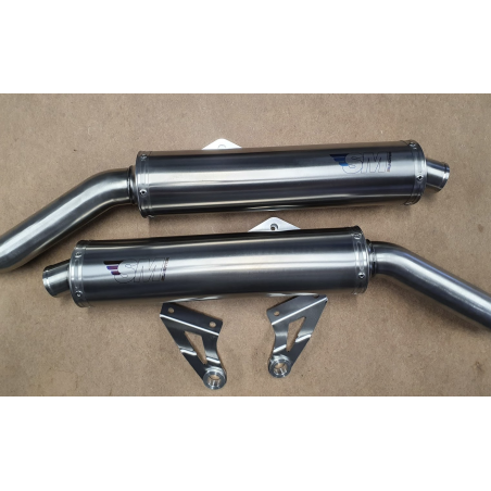 Silencieux Hauts Ducati 851 / 888 1989 à 1994 - Silmotor Finition INOX