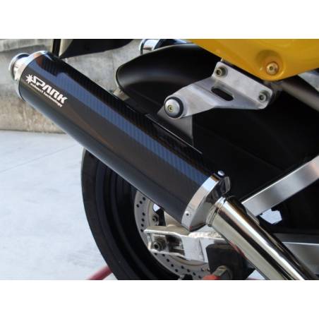 Silencieux Ronds Spark Hauts Carbones pour Ducati SS 900 / 851 / 888